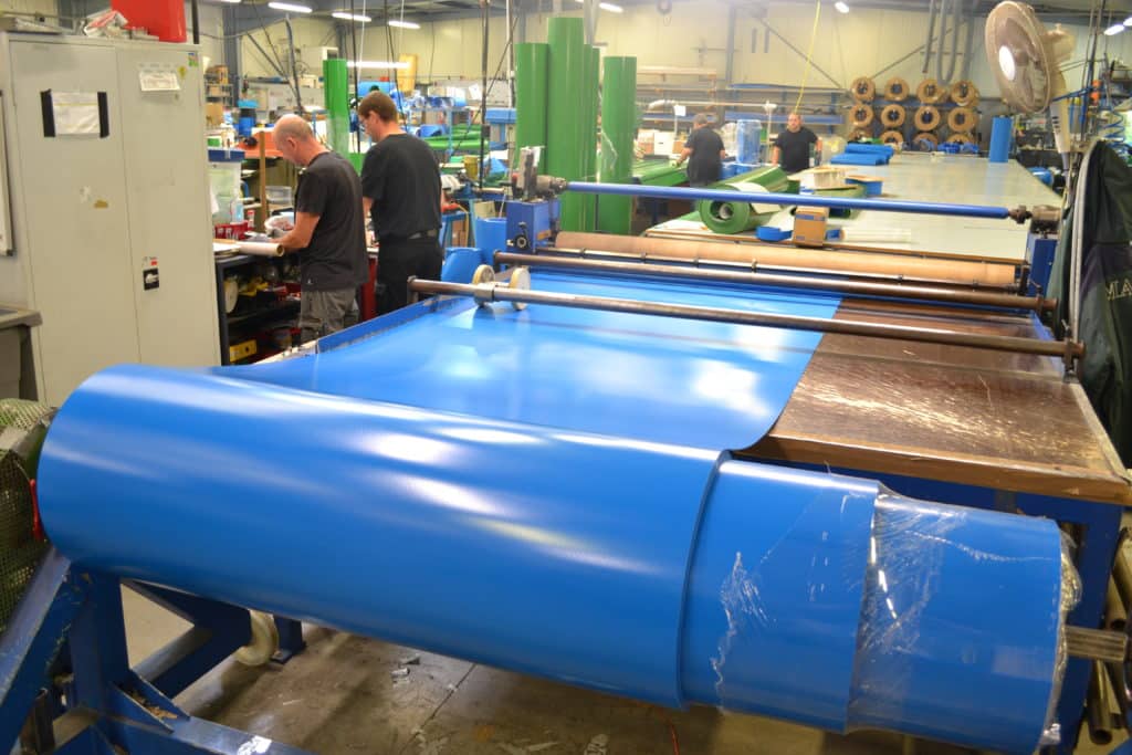 La prise de dimension d'une bande transporteuse MAAS